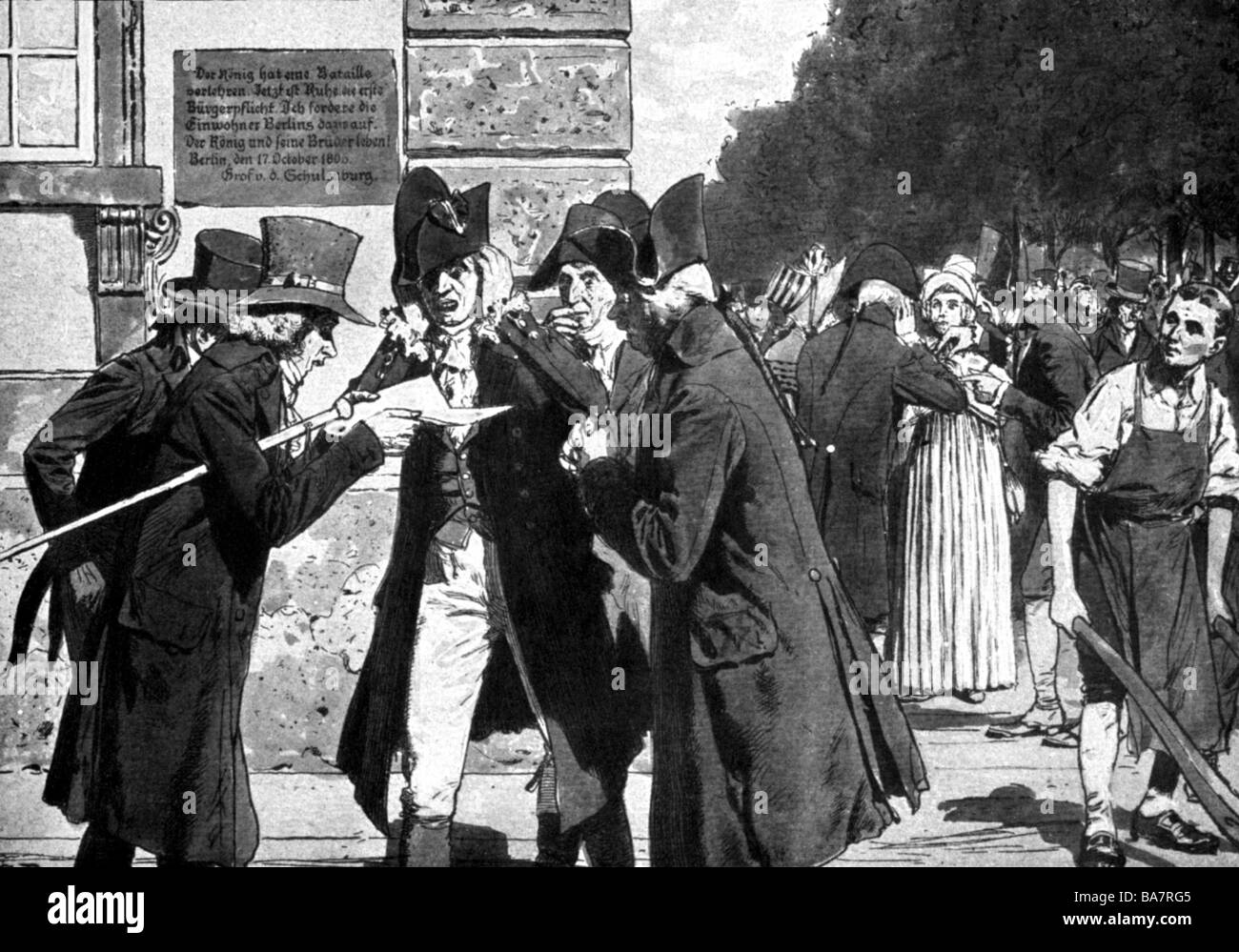 events, War of the Fourth Coalition 1806 - 1807, reaction in Berlin on ...