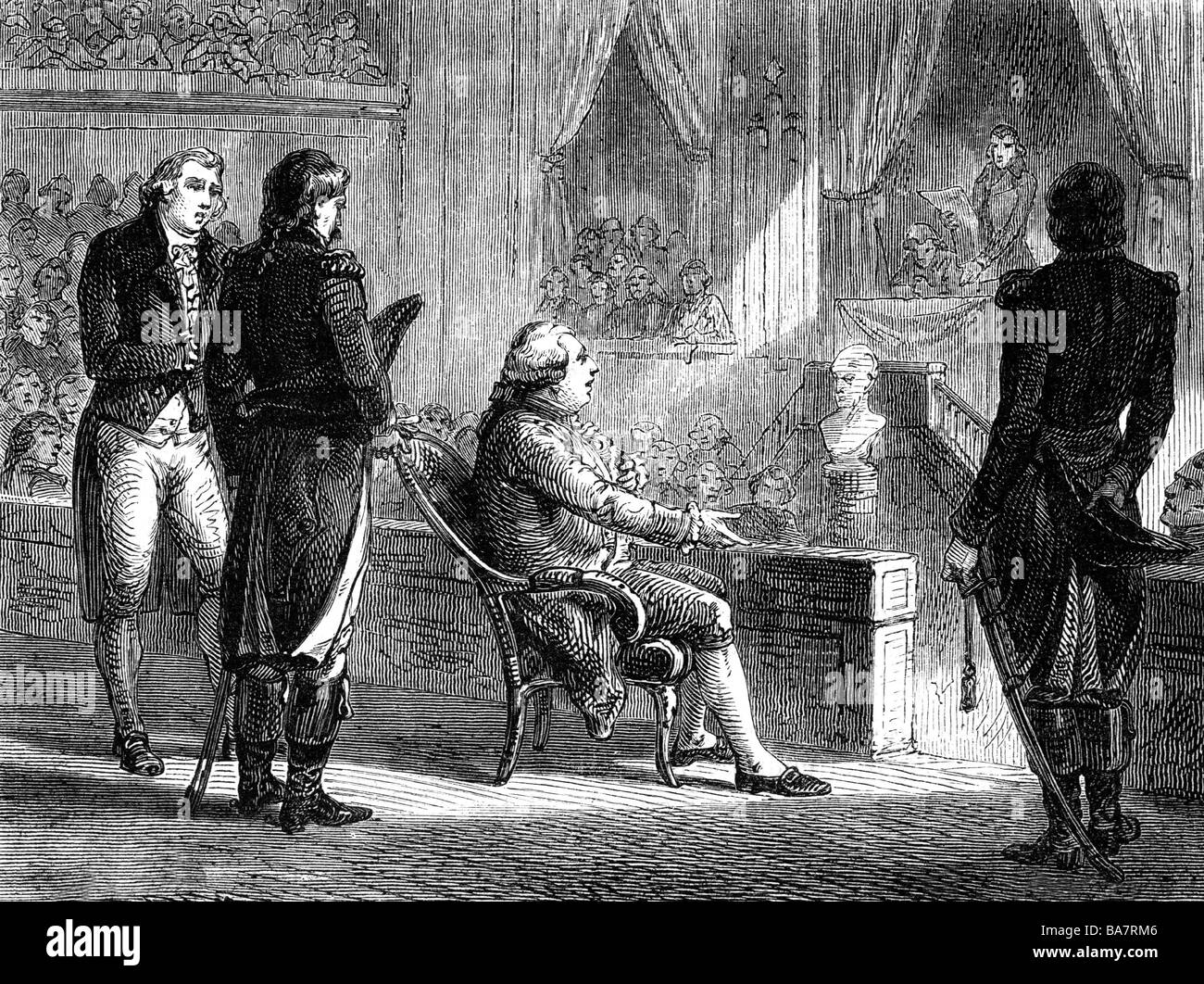 Louis XVI, 23.8.1754 - 21.1.1793, King of France 10.5.1774 - 21.9.1792 ...