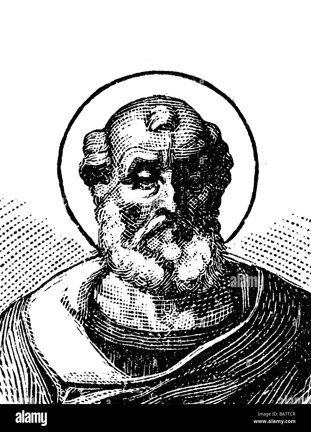 Julius I, + 12.4.352, pope 6.2.337 - 12.4.352, saint, portrait, wood ...