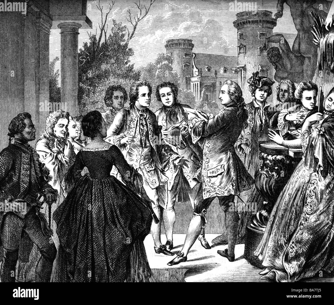 18th century engraving party hi-res stock photography and images - Alamy
