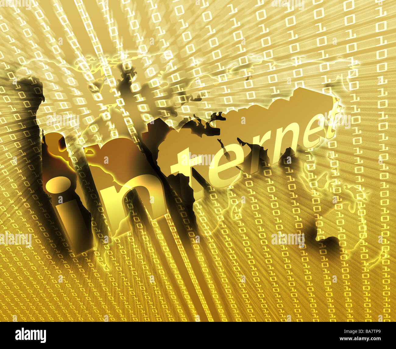 Internet background with world map wallpaper illustration Stock Photo ...