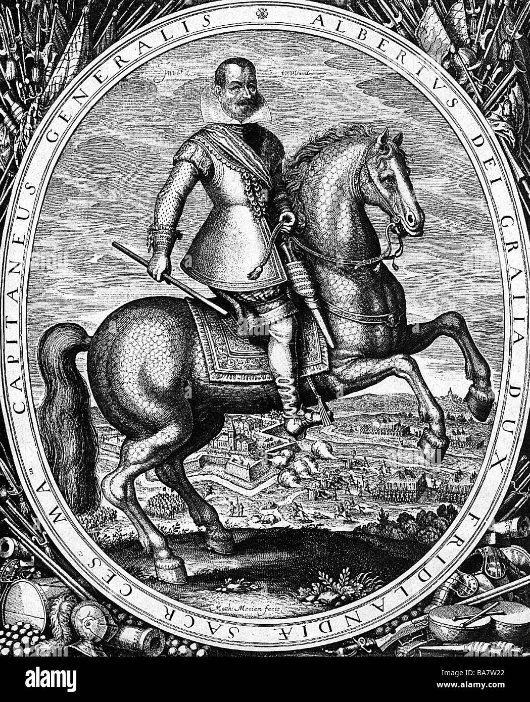 Wallenstein, Albrecht von, 24.9.1583 - 25.2.1634, Imperial general ...