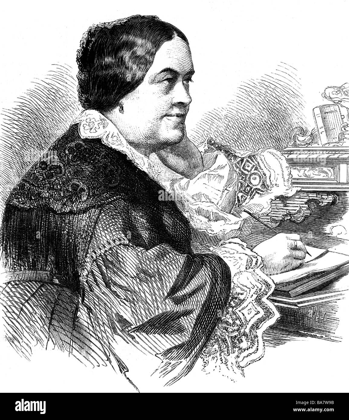 Writing desk woman 19th century hi-res stock photography and images - Alamy