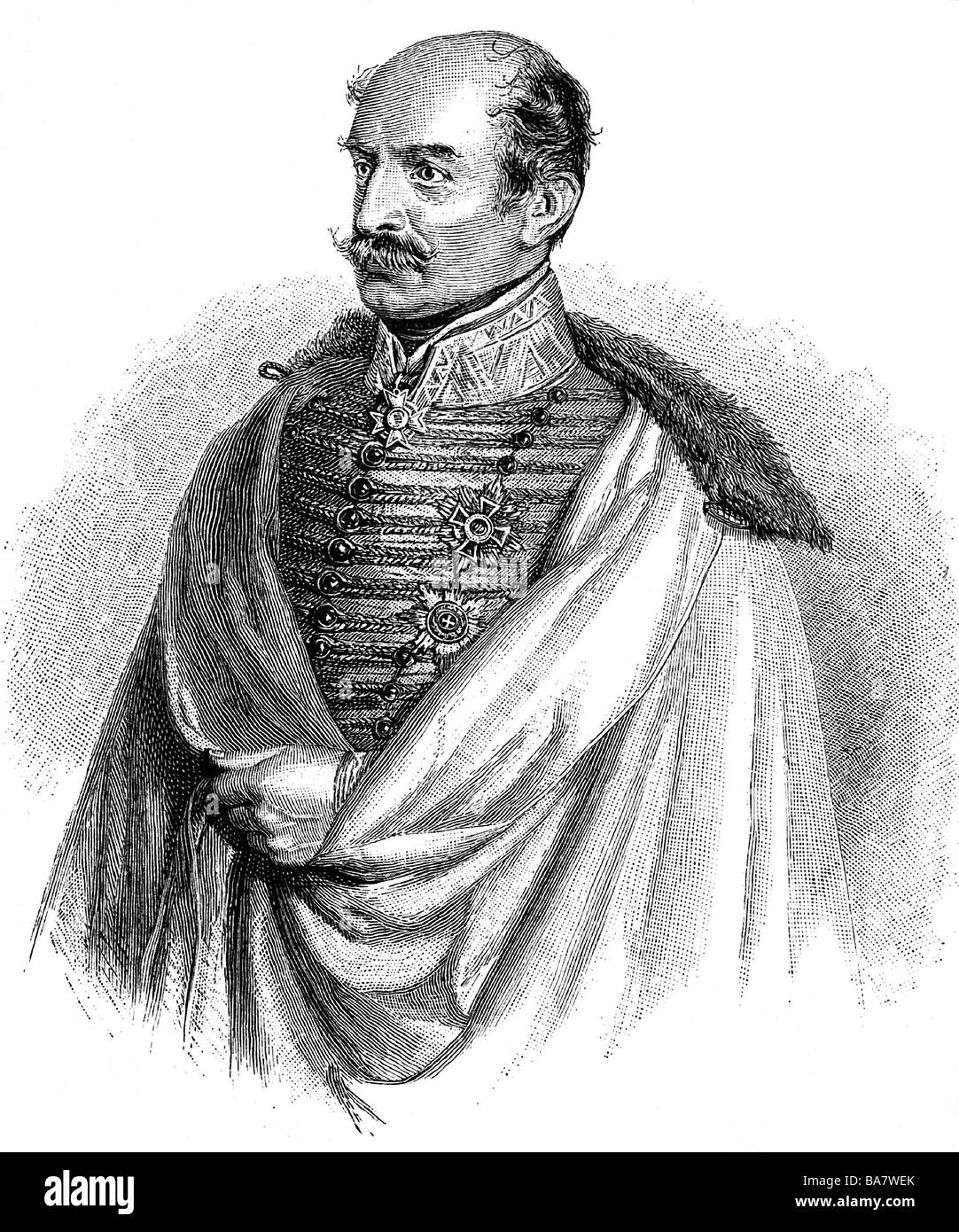 Josip Jelacic of Buzim, 16.10.1801 - 20.5.1859, Austrian General, Ban ...