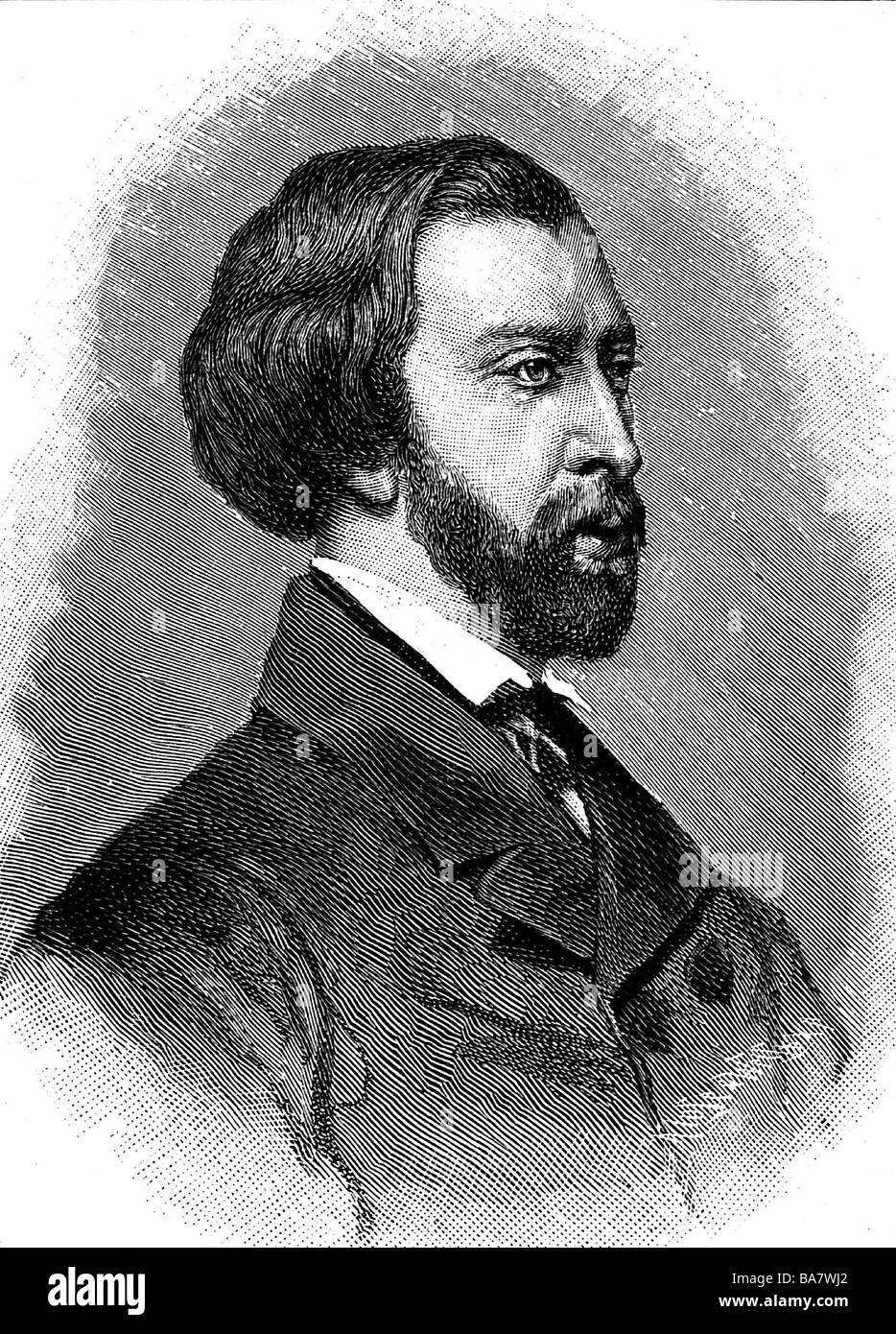 Portrait de alfred de musset hi-res stock photography and images - Alamy