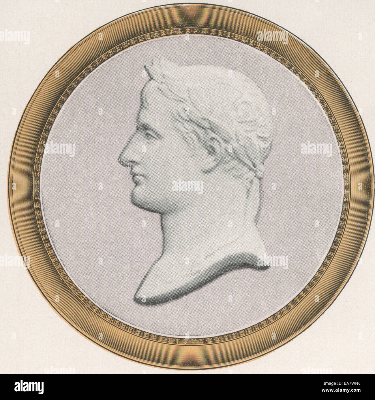 Porcelain bust napoleon bonaparte porcelain bust hi-res stock ...