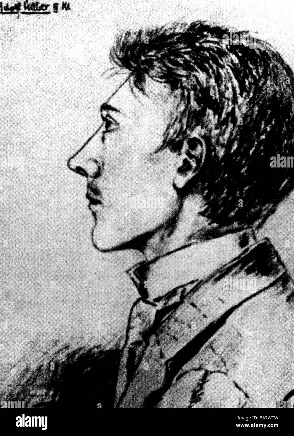 Drawing of adolf hitler hi-res stock photography and images - Alamy