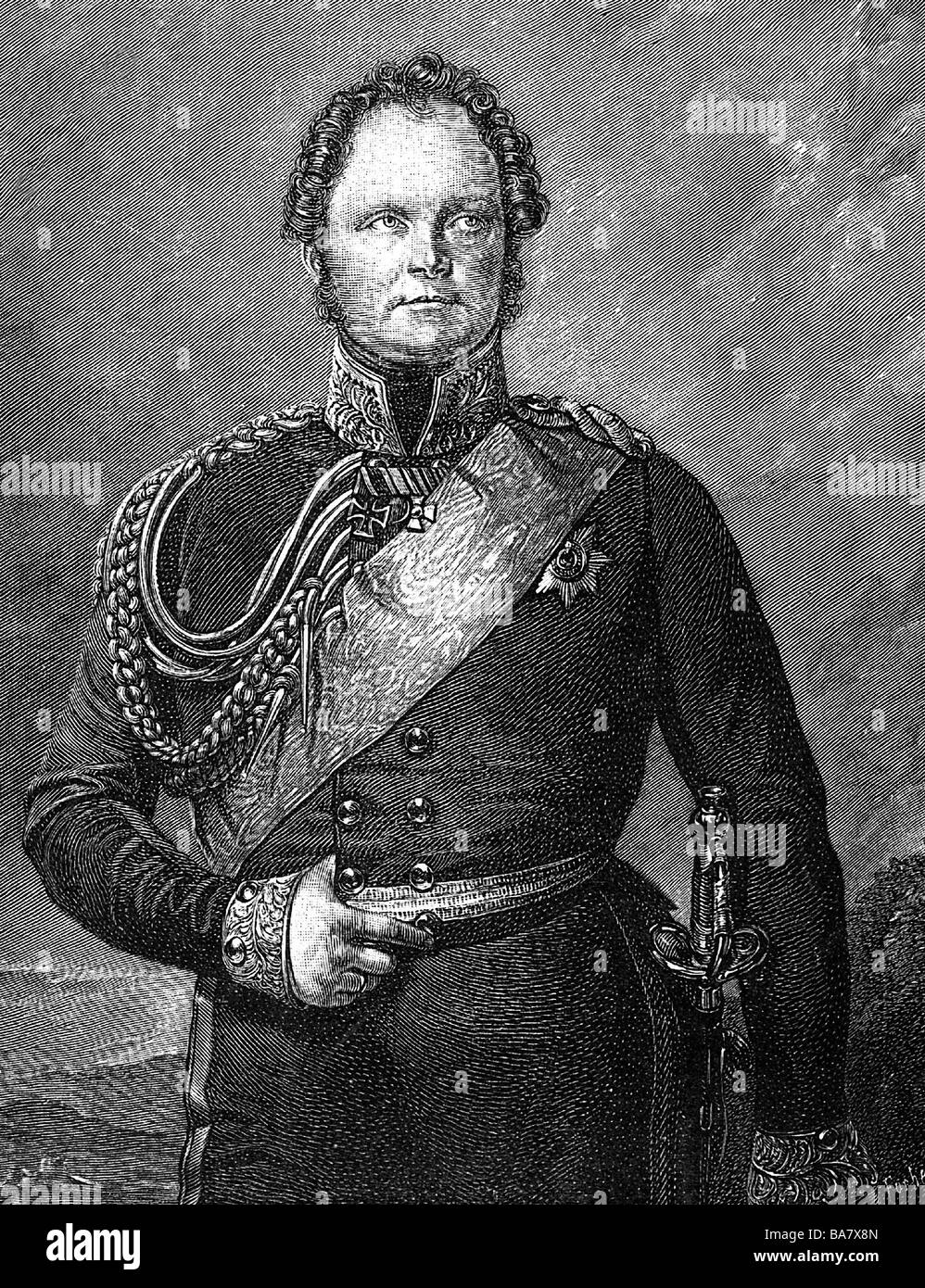 King frederick william iv of prussia Black and White Stock Photos ...