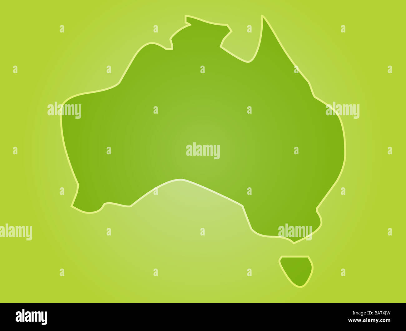 Map of Australia abstract graphical design illustration Stock Photo - Alamy