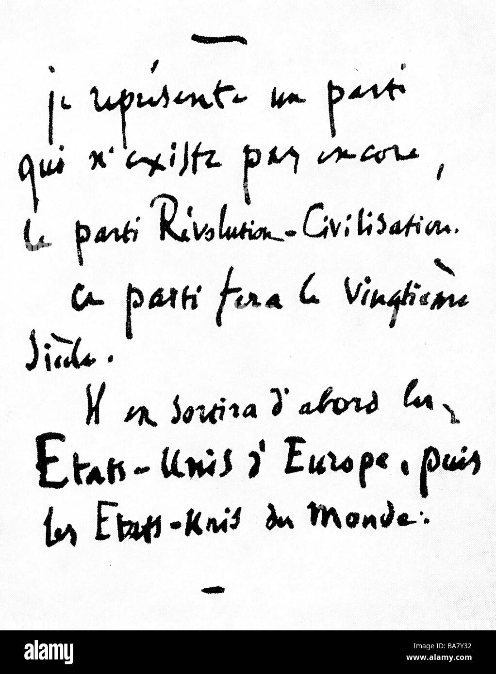 French handwriting hi-res stock photography and images - Alamy