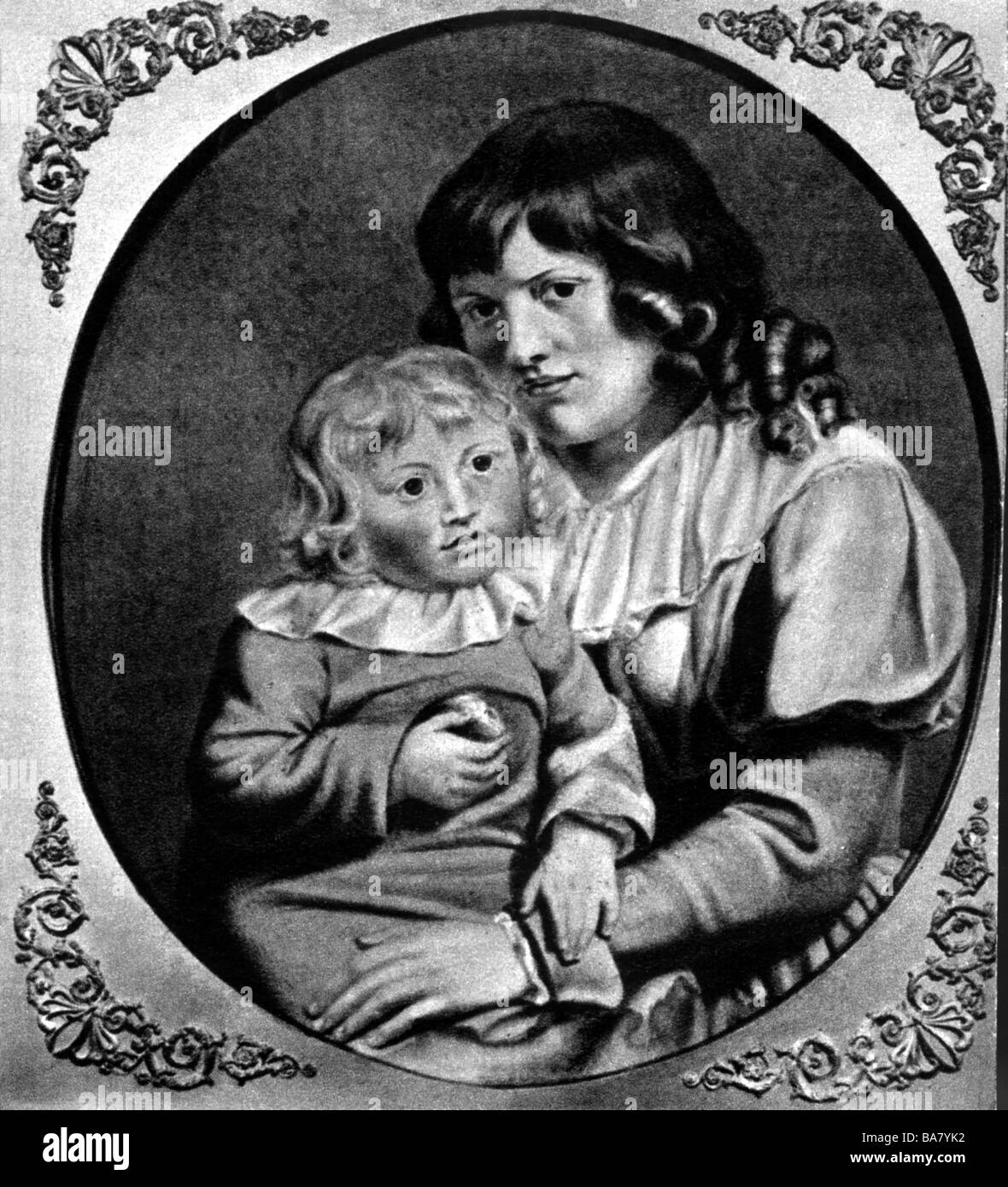 Vulpius, Christiane, 1.6.1765 - 6.6.1816, wife of Johann Wolfgang von ...