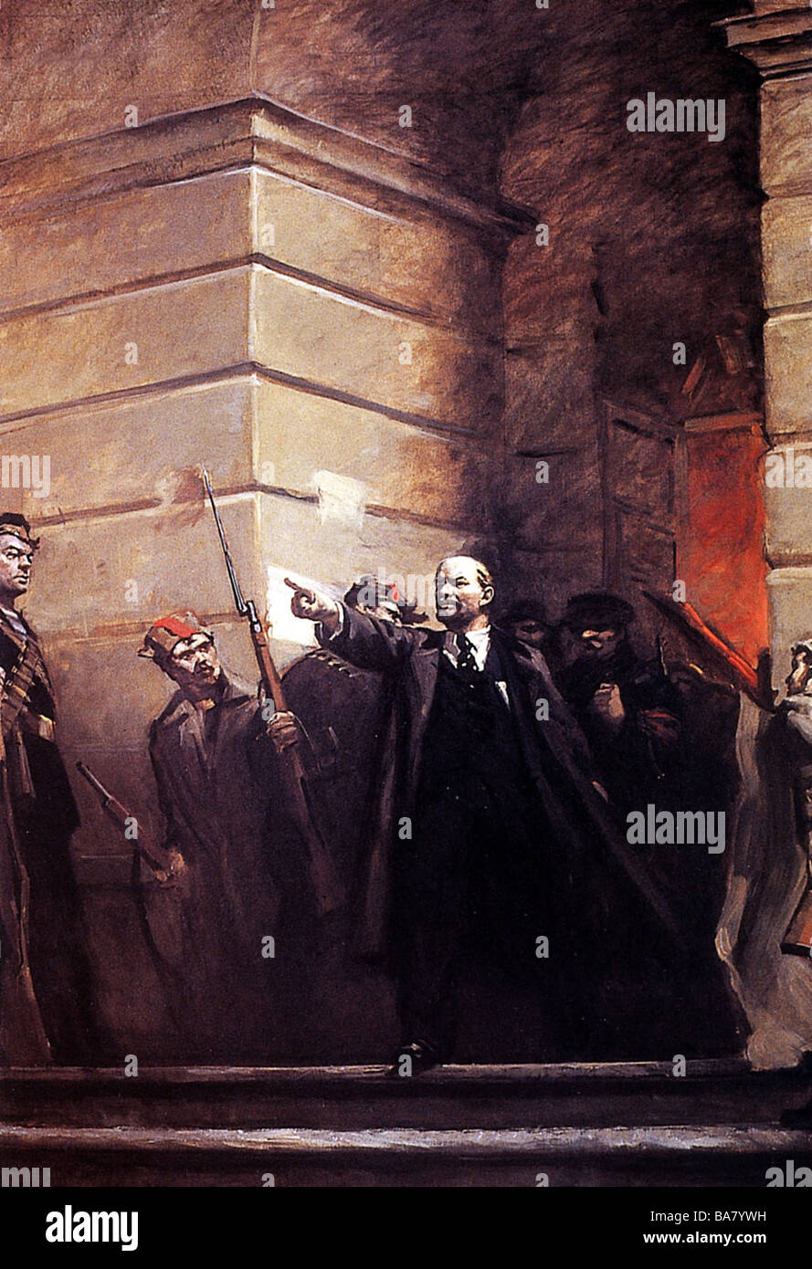 Painting Lenin Revolution High Resolution Stock Photography and Images ...