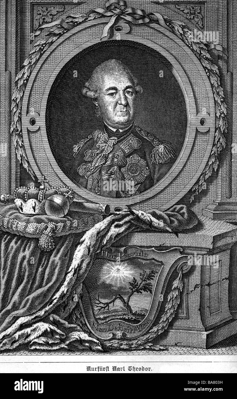 Karl theodor elector palatinate bavaria Black and White Stock Photos ...