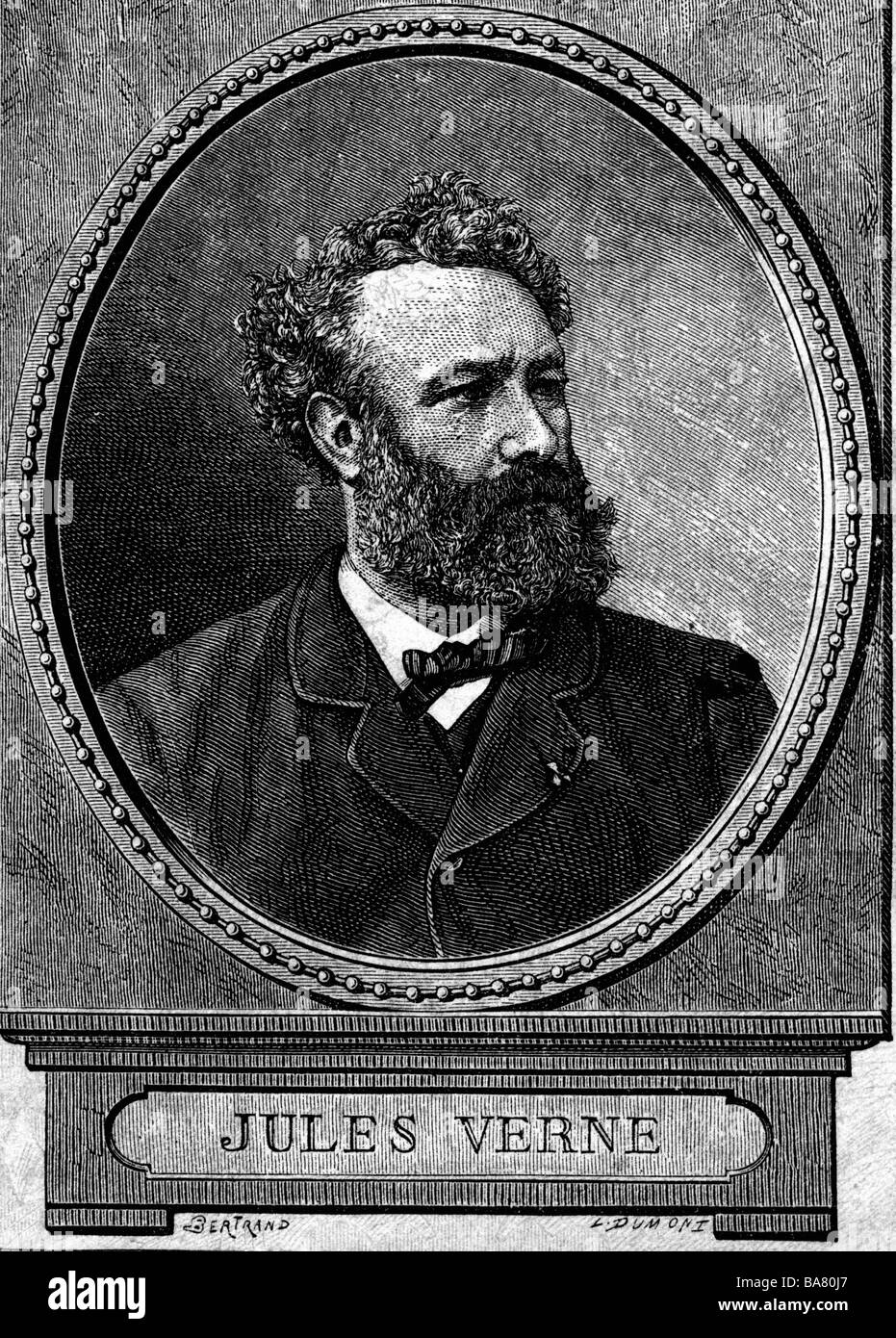 Jules verne portrait Black and White Stock Photos & Images - Alamy
