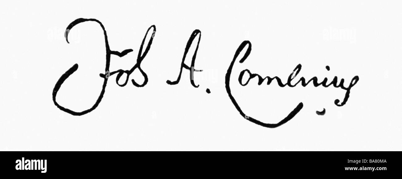 Comenius, Johann Amos, 28.3.1592 - 15.11.1670, Czech scientist ...