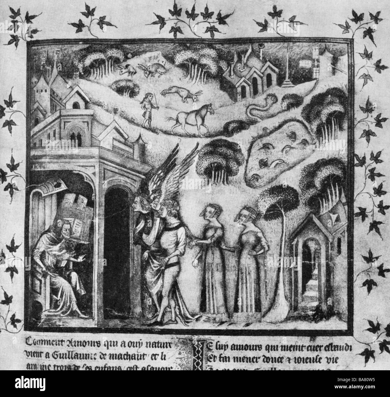 Machaut, Guillaume de, 1300 - 1377, French author / writer (poet) and ...