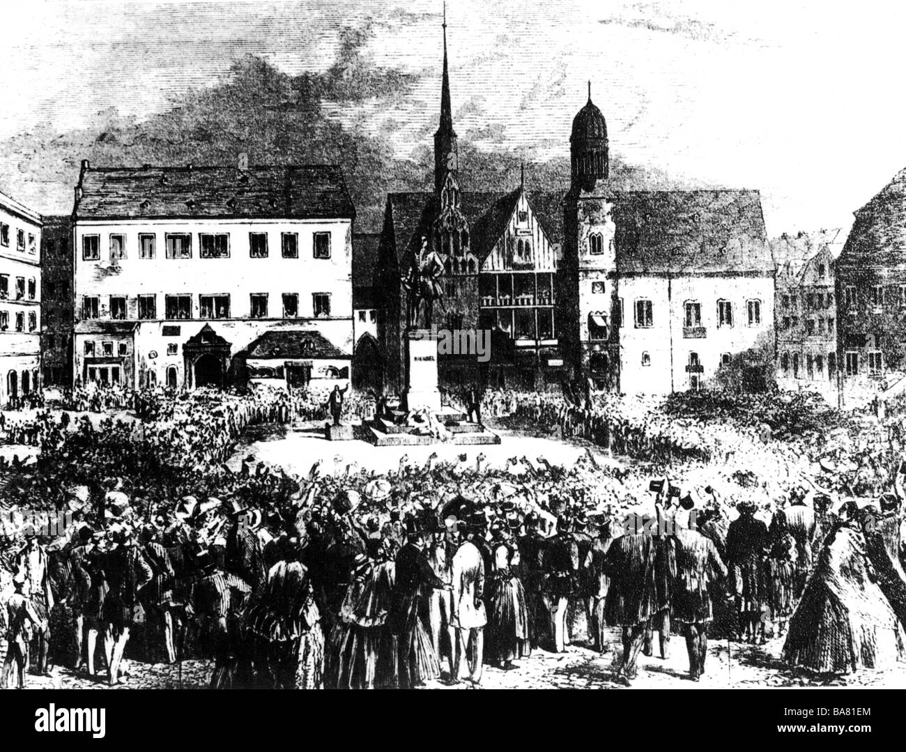 Halle an der saale saxony anhalt germany Black and White Stock Photos ...