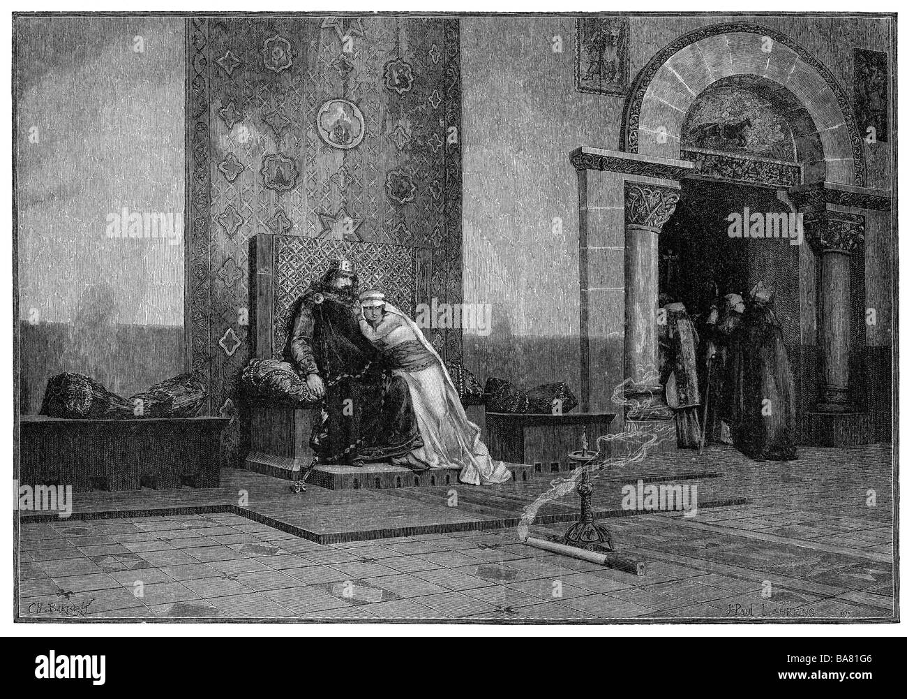 Robert ii the pious 972 1031 king of france Black and White Stock ...