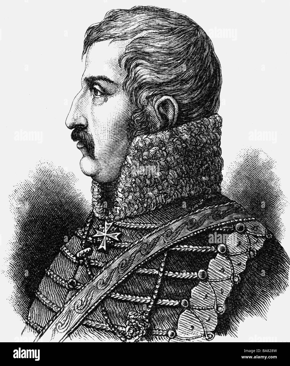 Schill, Ferdinand von, 6.1.1776 - 31.5.1809, Prussian military officer ...