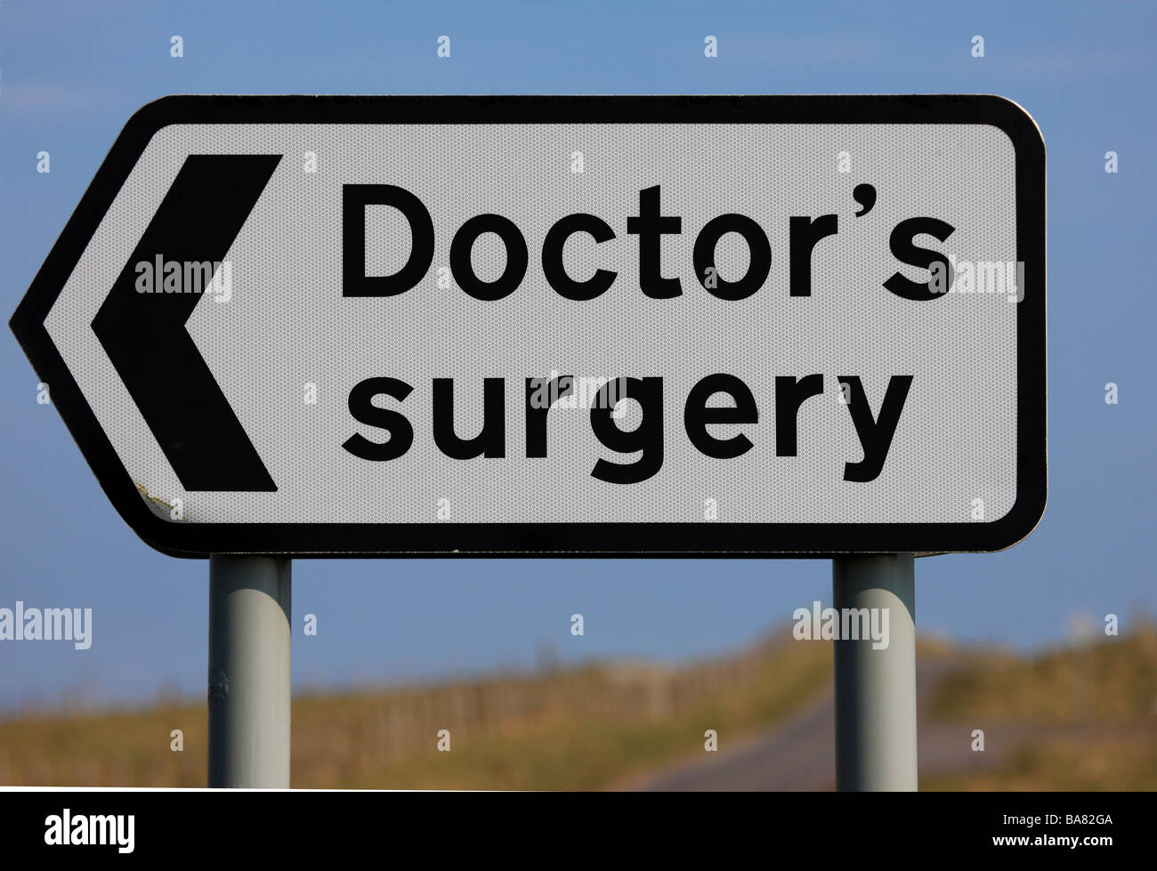 Doctor's surgery sign Stock Photo - Alamy