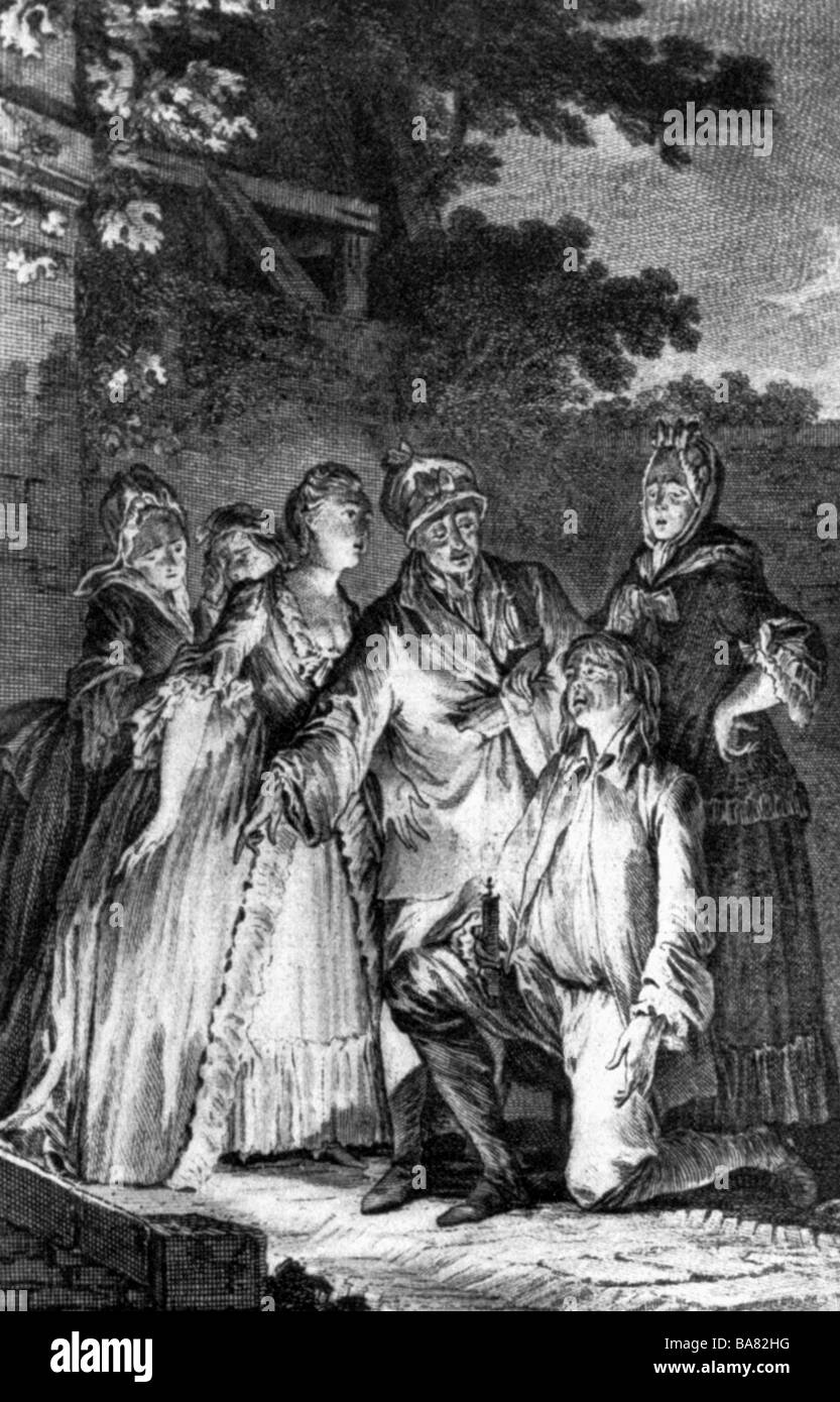 Jean baptiste poquelin moliere Black and White Stock Photos & Images ...