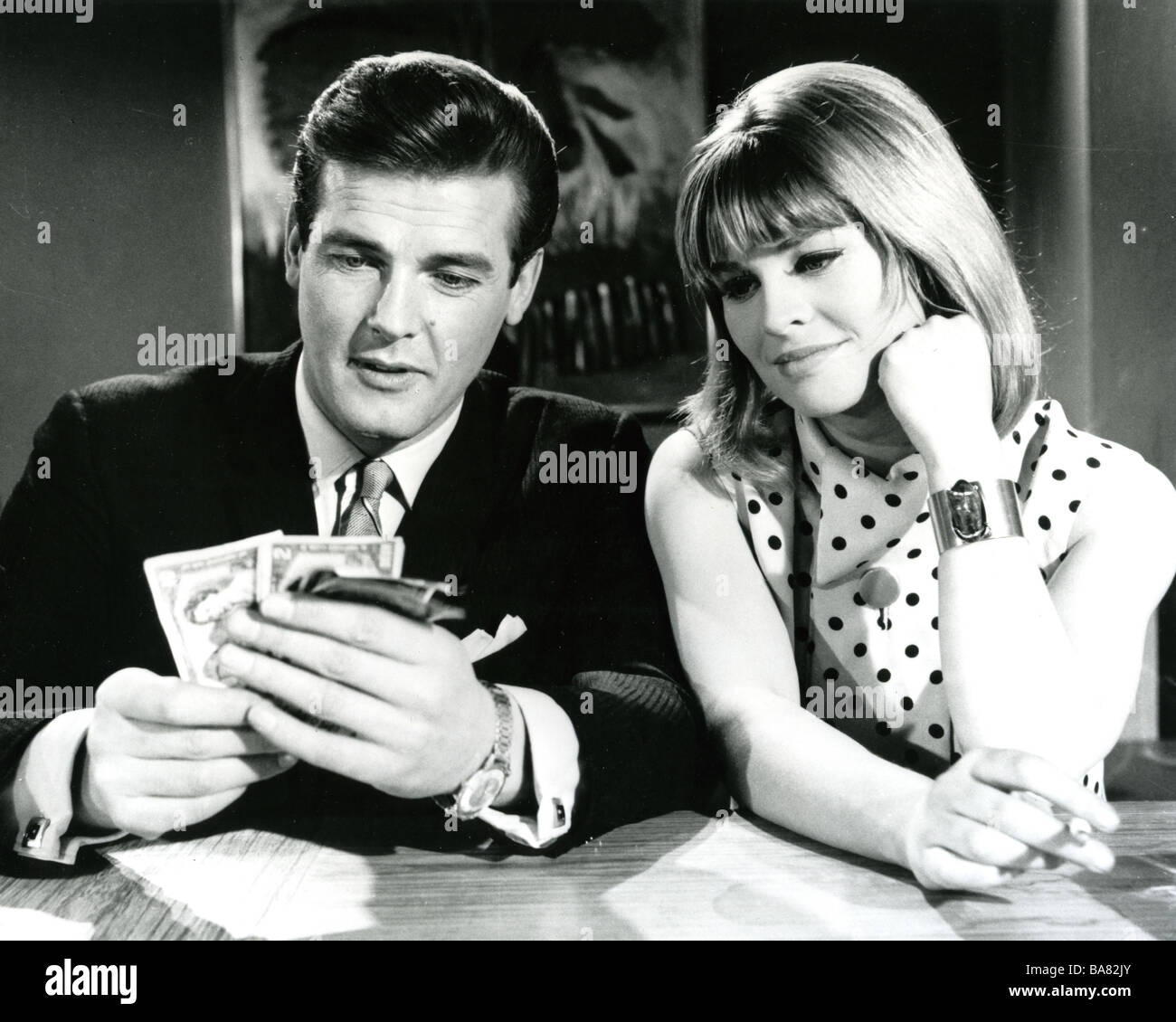 THE SAINT 1960s UK TV series with Roger Moore and Julie Christie in a ...