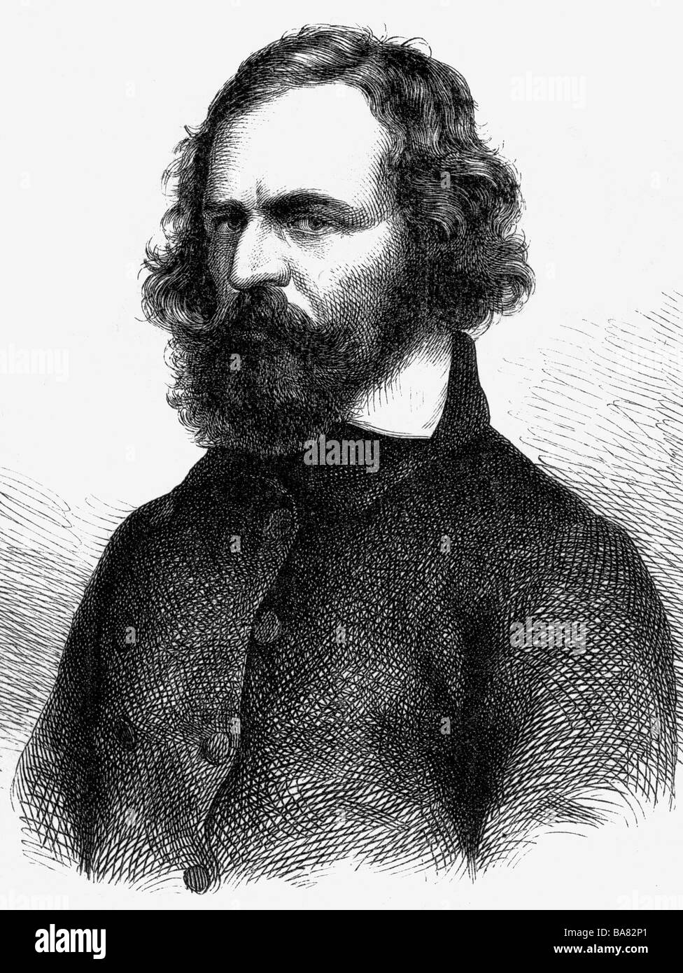 Alfred lord tennyson poet laureate Black and White Stock Photos ...