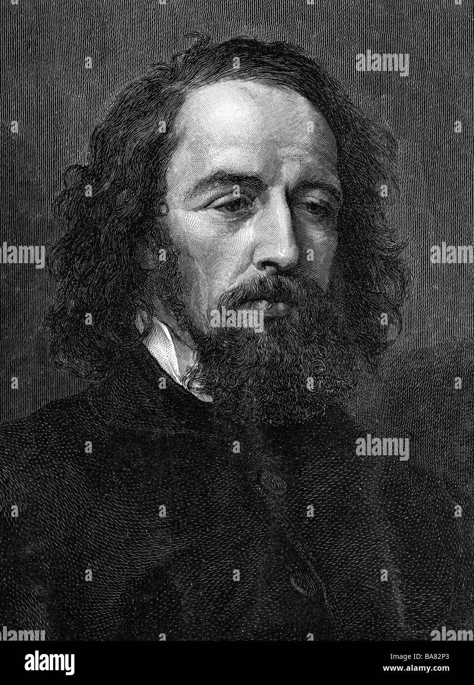 Lord tennyson 1809 1892 Black and White Stock Photos & Images - Alamy