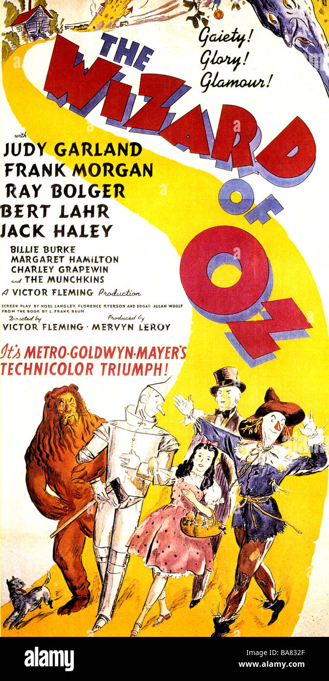 Wizard Of Oz Movie Poster 1939