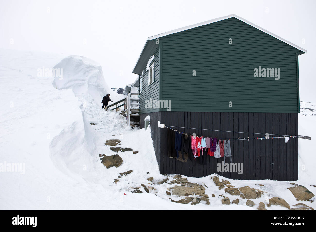 The village Kulusuk in Greenland Stock Photo - Alamy