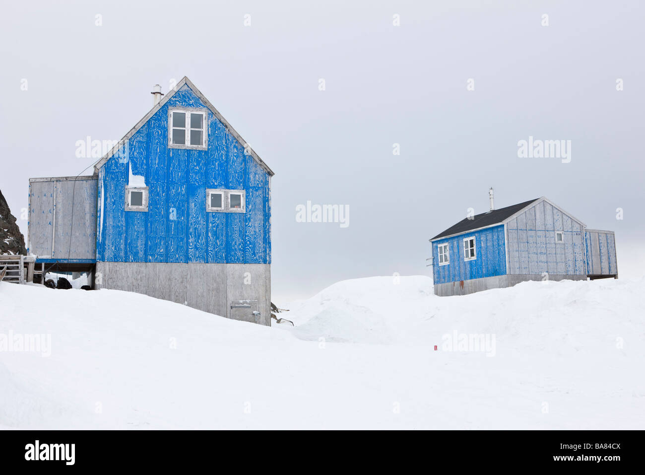 The village Kulusuk in Greenland Stock Photo - Alamy
