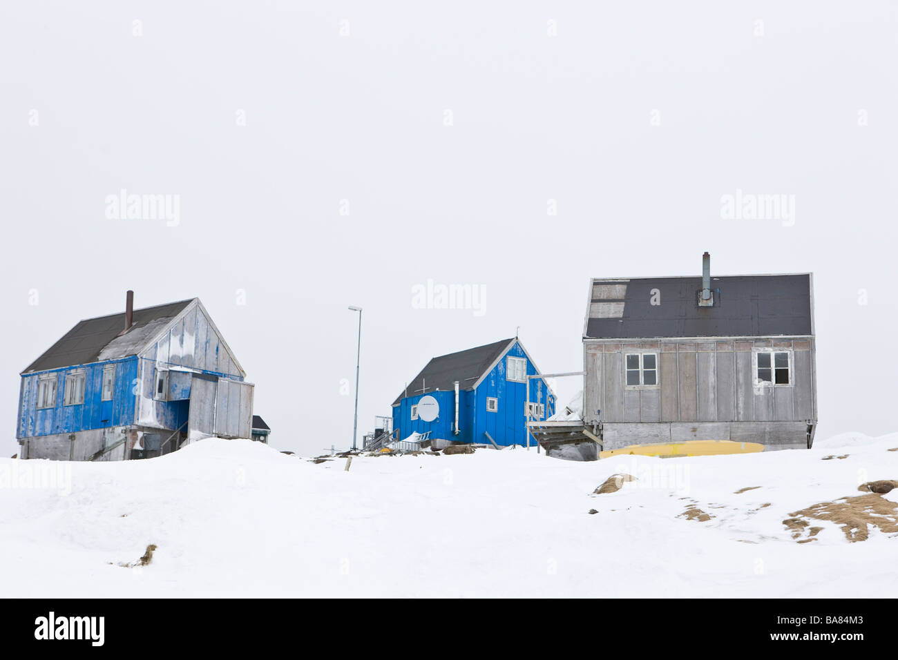The village Kulusuk in Greenland Stock Photo - Alamy