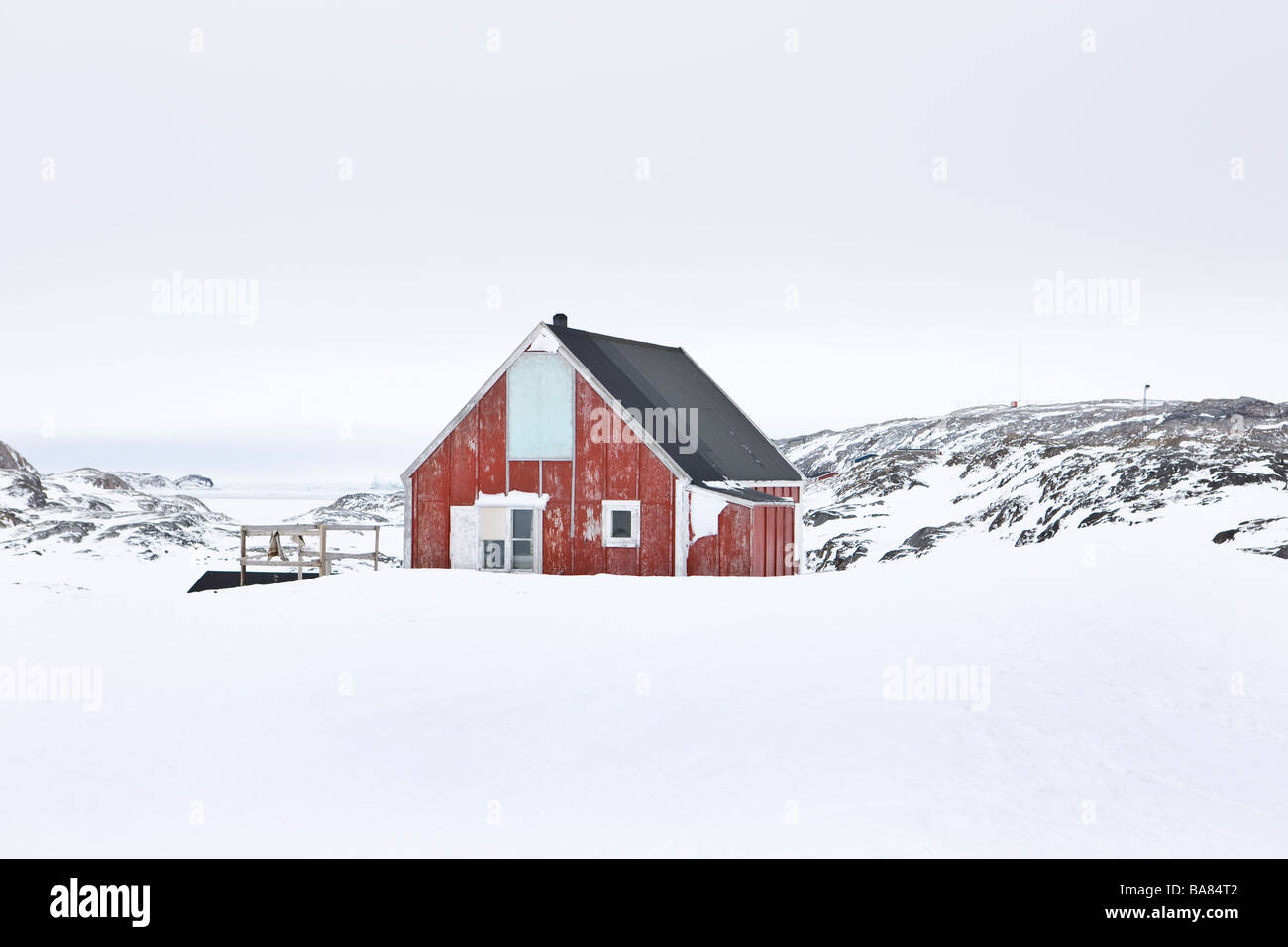 The village Kulusuk in Greenland Stock Photo - Alamy