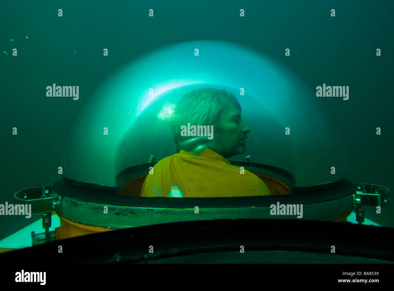 Private German submarine nemo 100 under water Stock Photo - Alamy