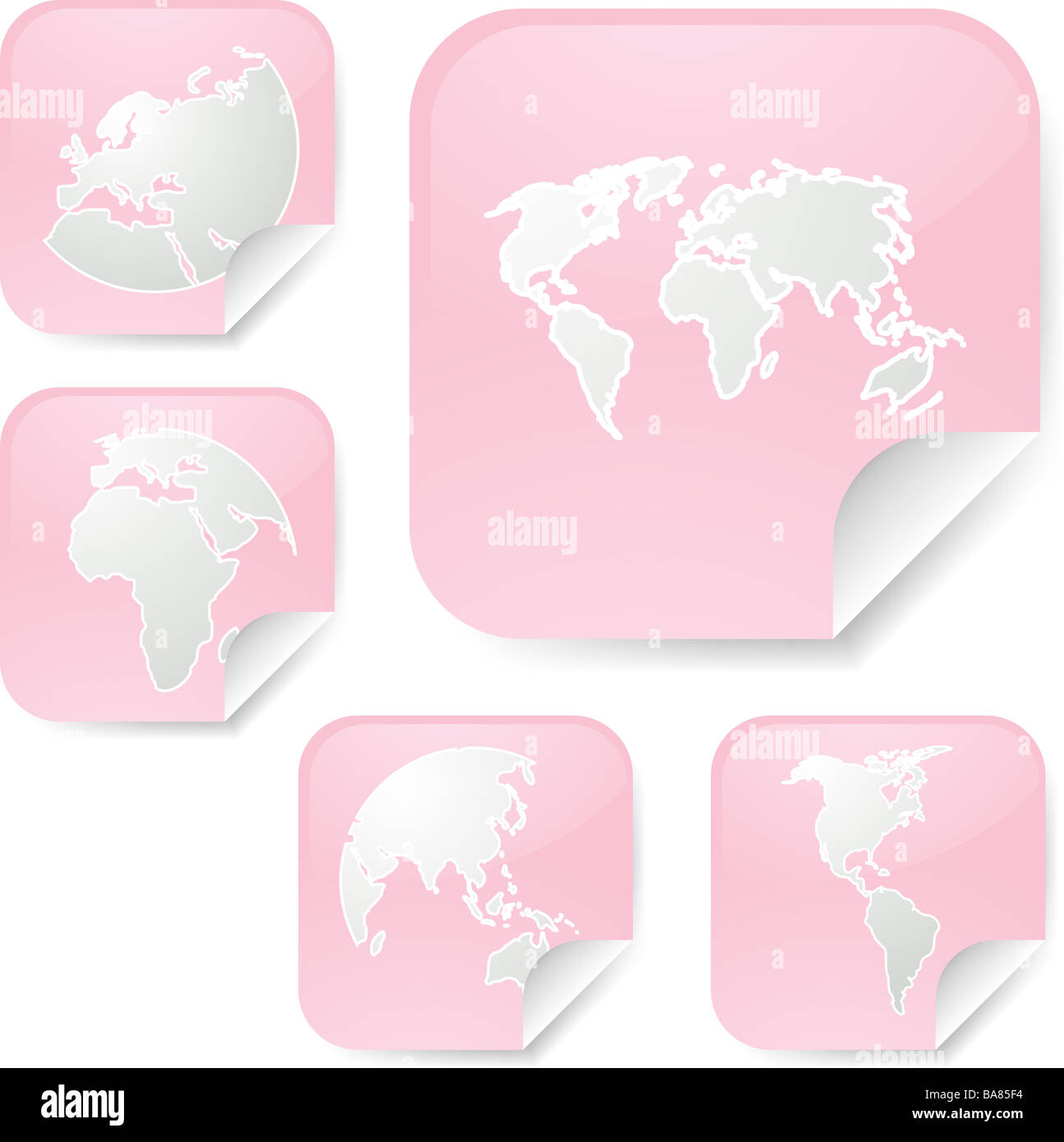 Europe countries stickers hi-res stock photography and images - Alamy