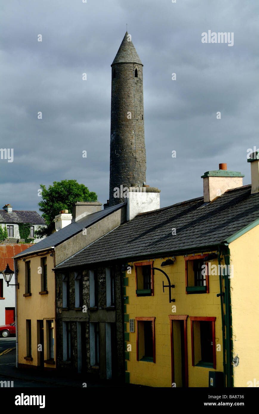Killala Round Tower County Mayo Ireland Stock Photo - Alamy