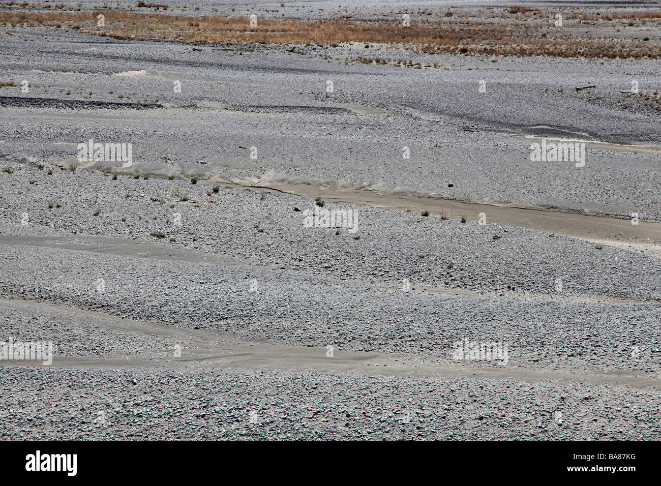 Braided river bed Stock Photo - Alamy