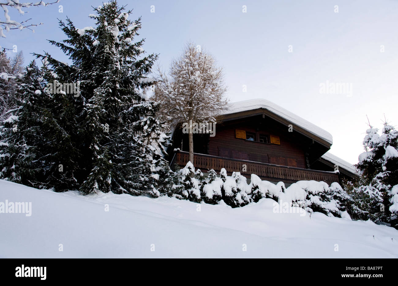 Switzerland winter snow scene scenic hi-res stock photography and ...