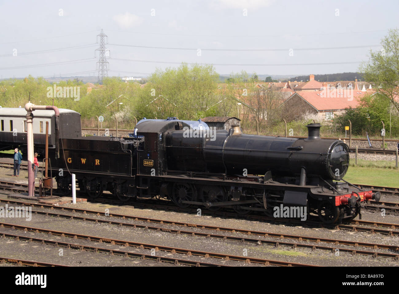 28XX steam locomotive at Didcot Railway Centre April 2009 Stock Photo ...