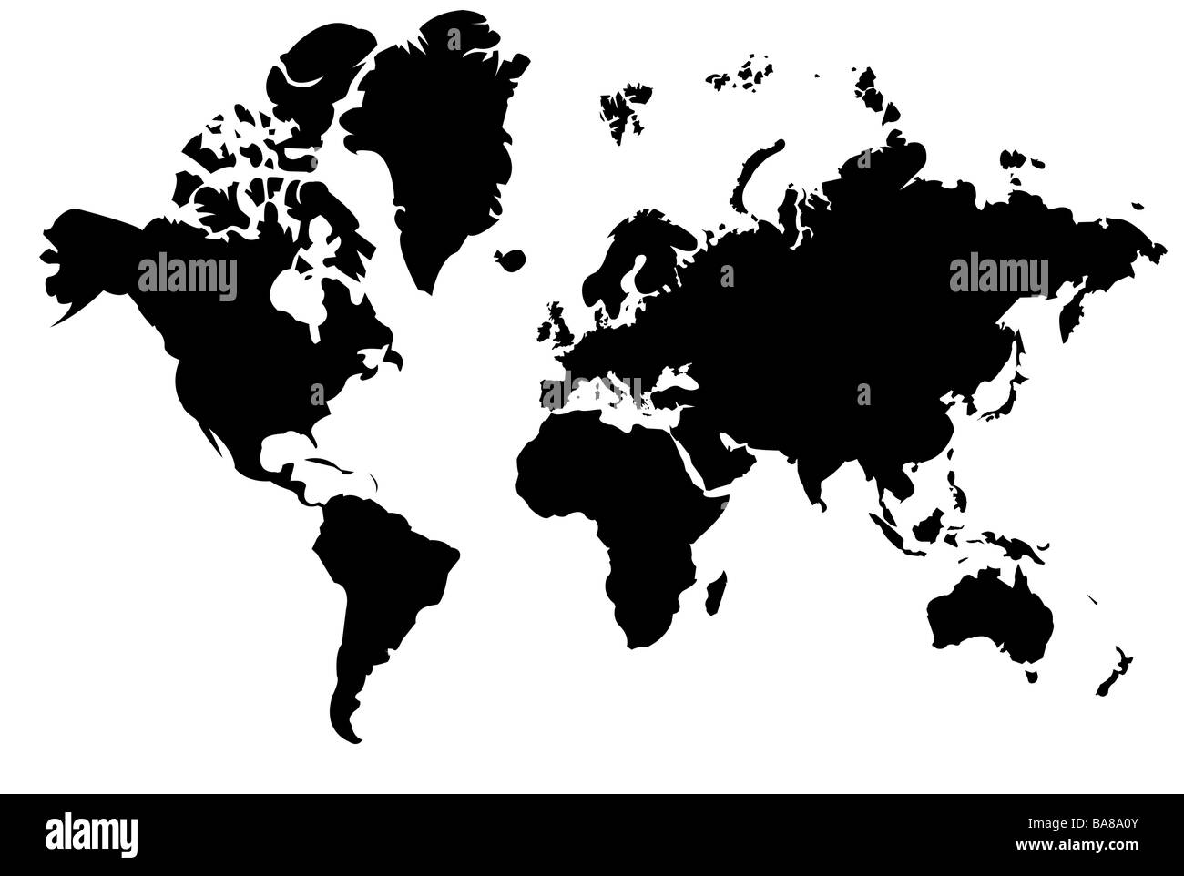Planisphere, map of the world Stock Photo - Alamy