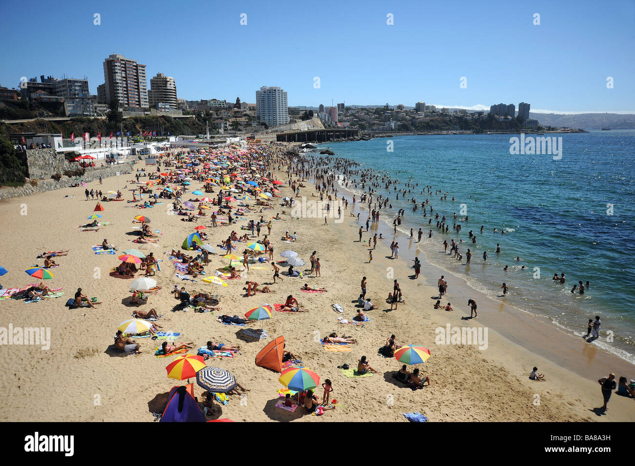 Chile, Vina del Mar : the waterfront Stock Photo - Alamy