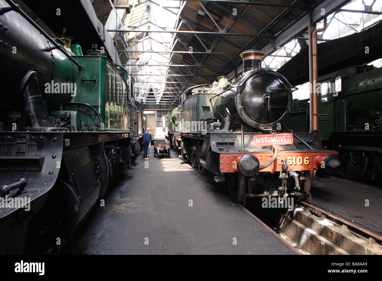 Steam train locomotive shed hi-res stock photography and images - Alamy