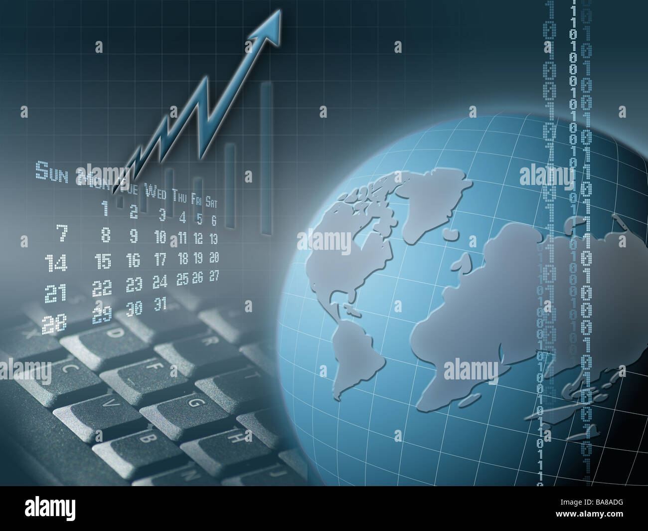 Illustration of business related objects and concepts Stock Photo - Alamy