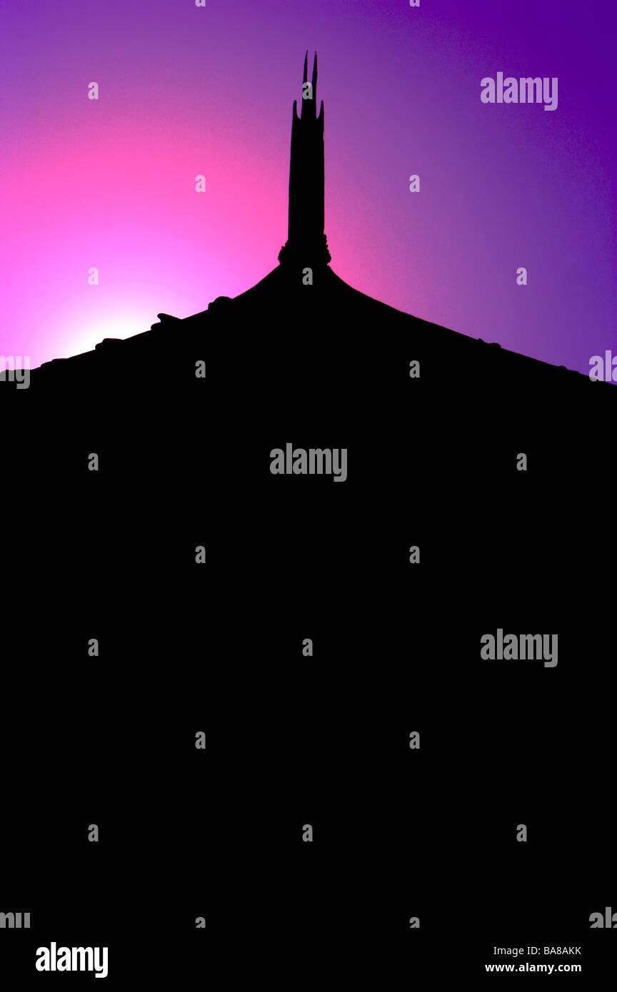 Chinese building against sunset sky Stock Photo - Alamy