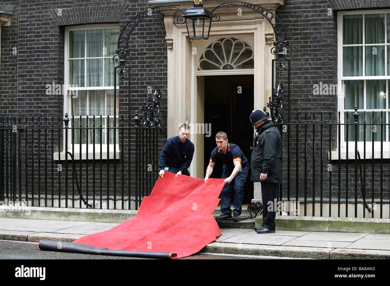 Downing street red carpet hi-res stock photography and images - Alamy