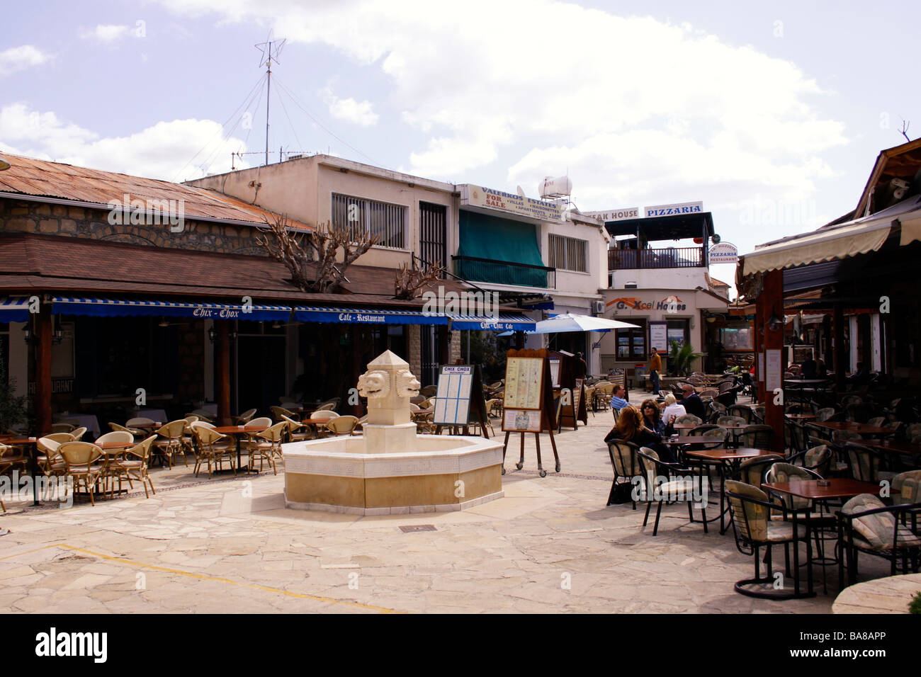 THE VILLAGE SQUARE IN POLIS ON THE ISLAND OF CYPRUS Stock Photo - Alamy