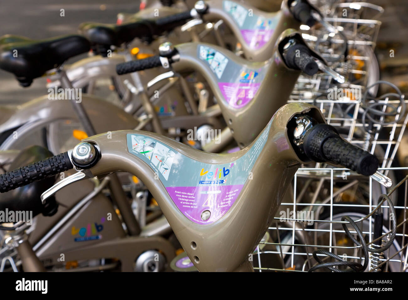 Velib bicycle rental scheme bicycle hire scheme available throughout ...