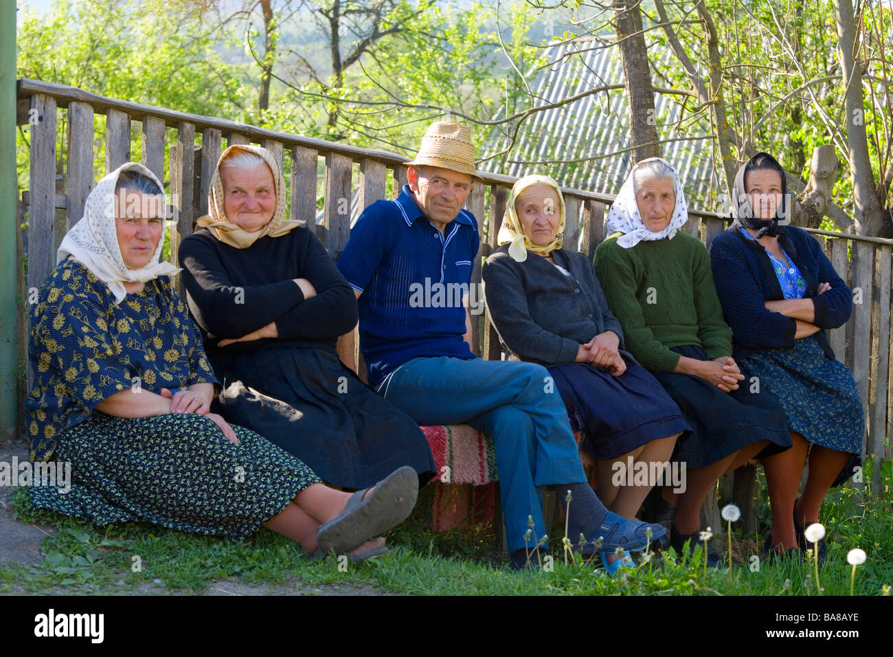 Elderly villagers hi-res stock photography and images - Alamy