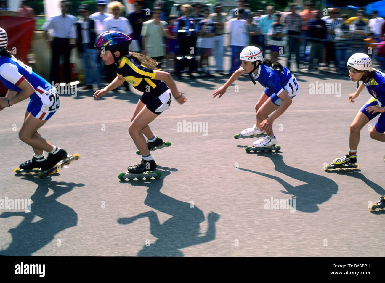 Boys roller skating hi-res stock photography and images - Alamy