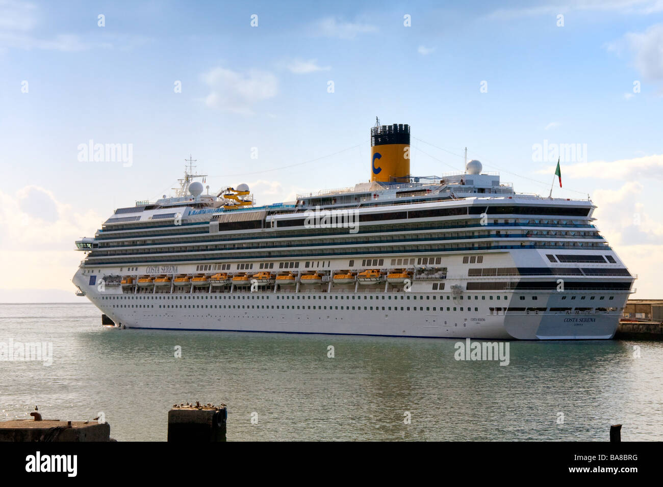 Costa Serena from Genova docked in Funchal harbour Stock Photo - Alamy